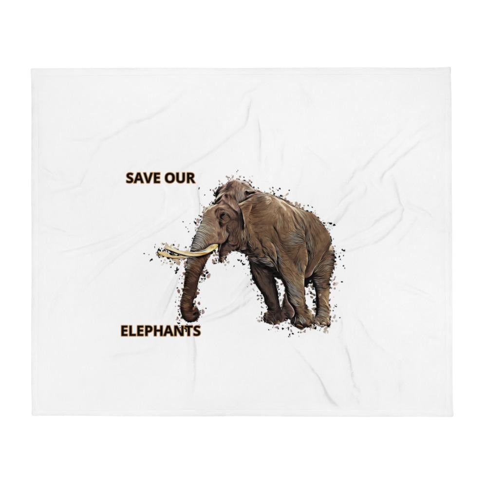SAVE OUR ELEPHANTS BLANKET – Luxurtraveller