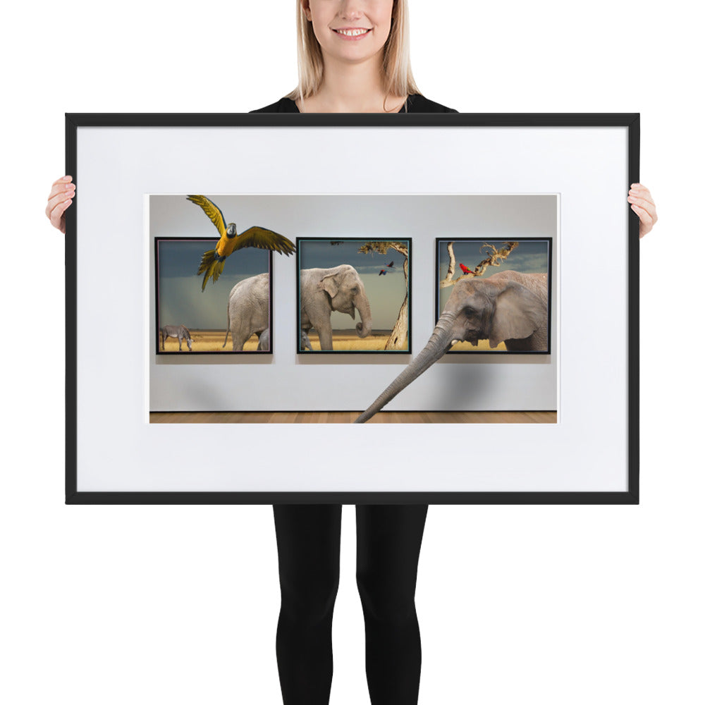 SAVE OUR ELEPHANTS DELUXE FRAMED POSTER – Luxurtraveller
